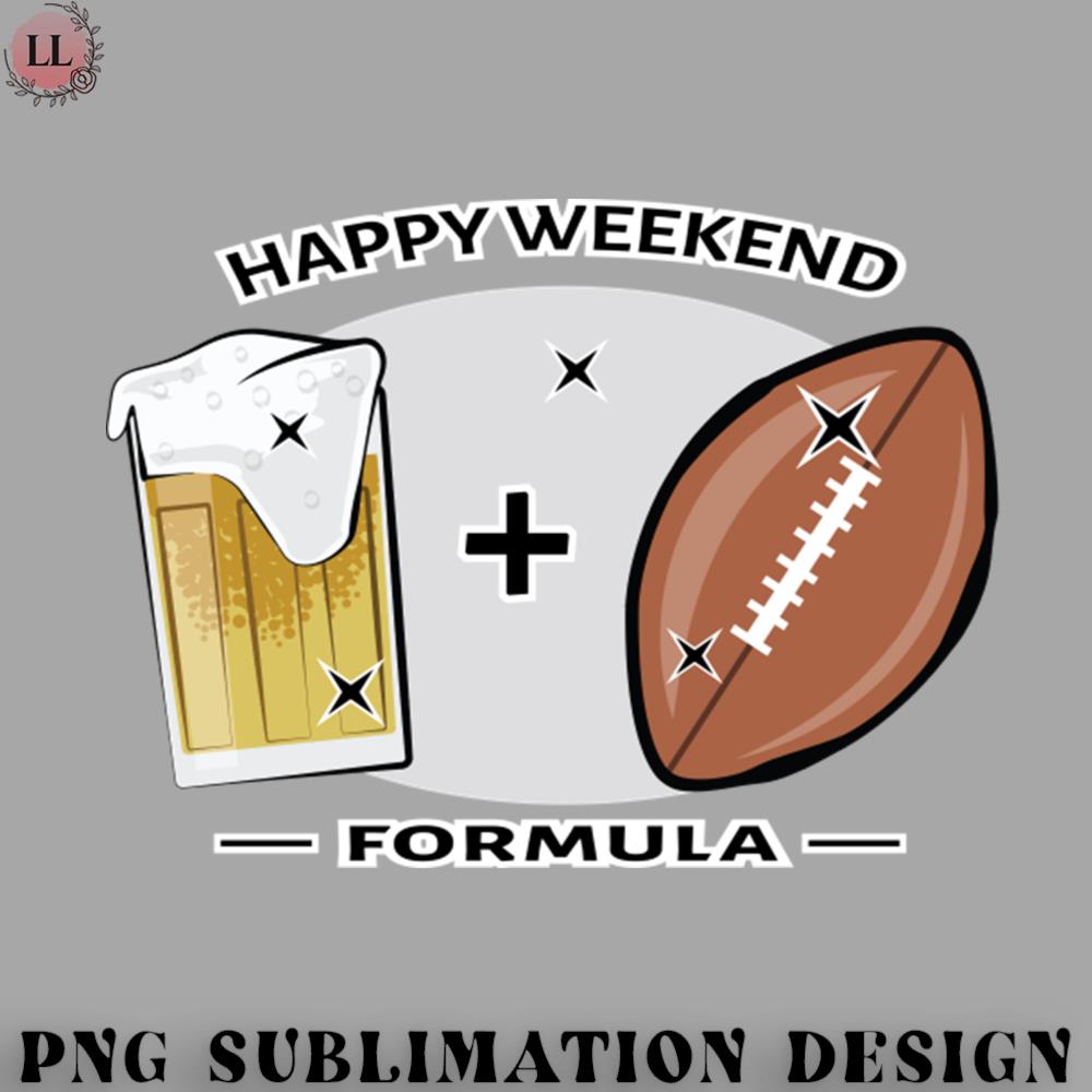 Football PNG Happy Weekend Formula | Inspire Uplift