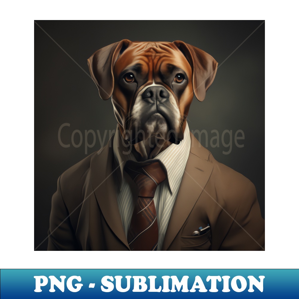 Boxer Dog in Suit - Special Edition Sublimation PNG File - P | Inspire ...