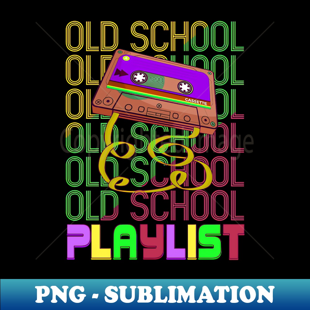 Old School Playlist Cassette Retro - PNG Transparent Sublima - Inspire ...