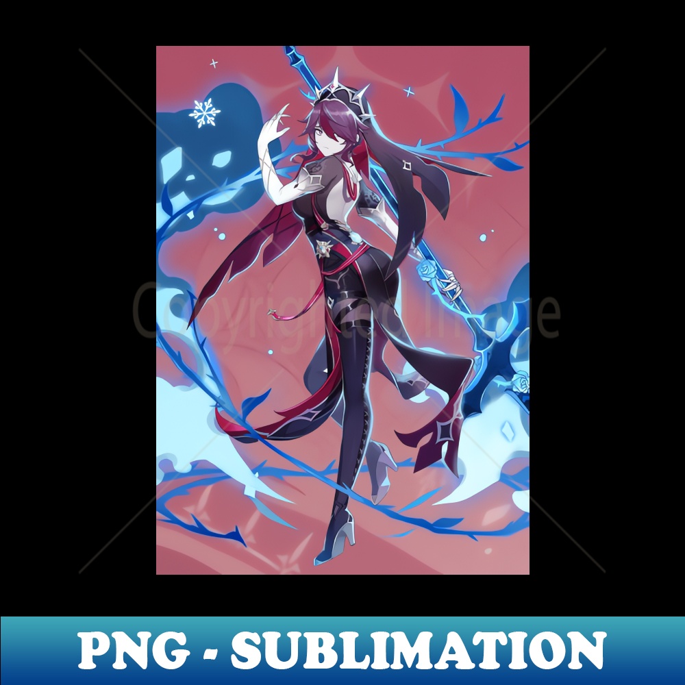 Rosaria Genshin Impact - Decorative Sublimation PNG File - C | Inspire Uplift