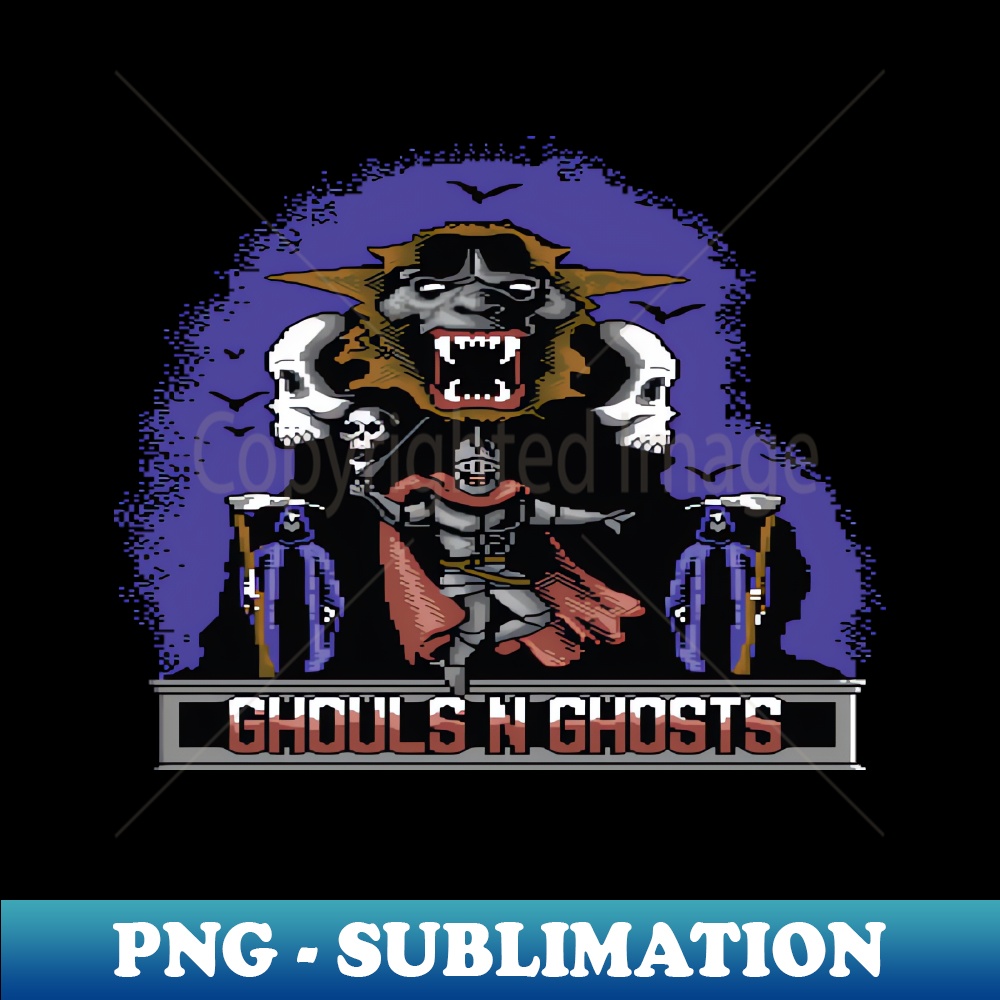 Ghouls n Ghosts - PNG Transparent Digital Download File for | Inspire ...