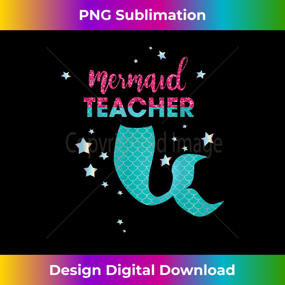 Mermaid Teacher Of The Birthday Matching Family - Artisanal - Inspire ...