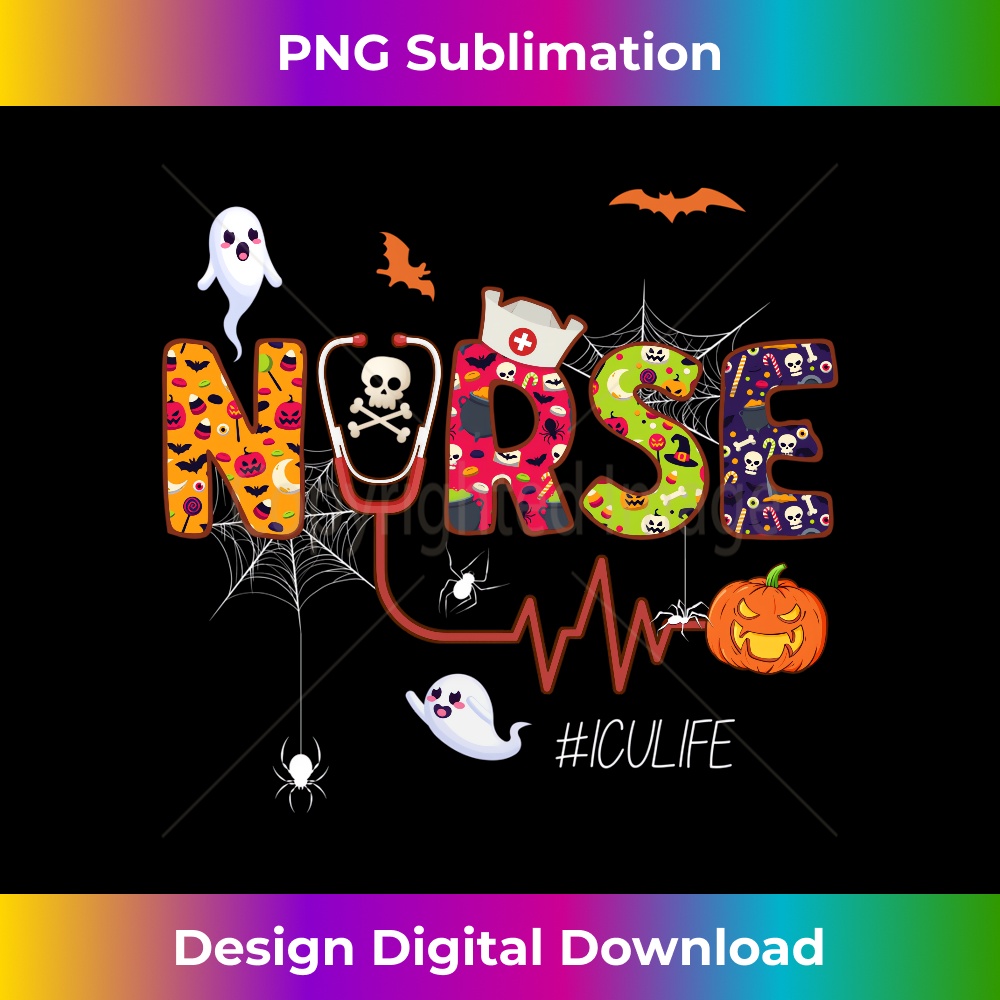 ICU Nurse Halloween Ghost Spider Intensive Care Unit Nursing | Inspire ...