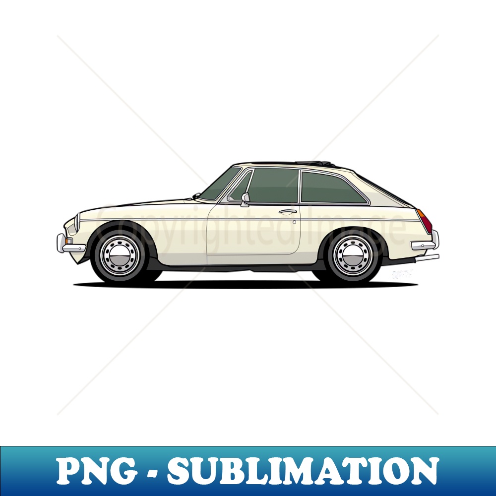 MGB GT side profile - Exclusive Sublimation Digital File - P | Inspire ...
