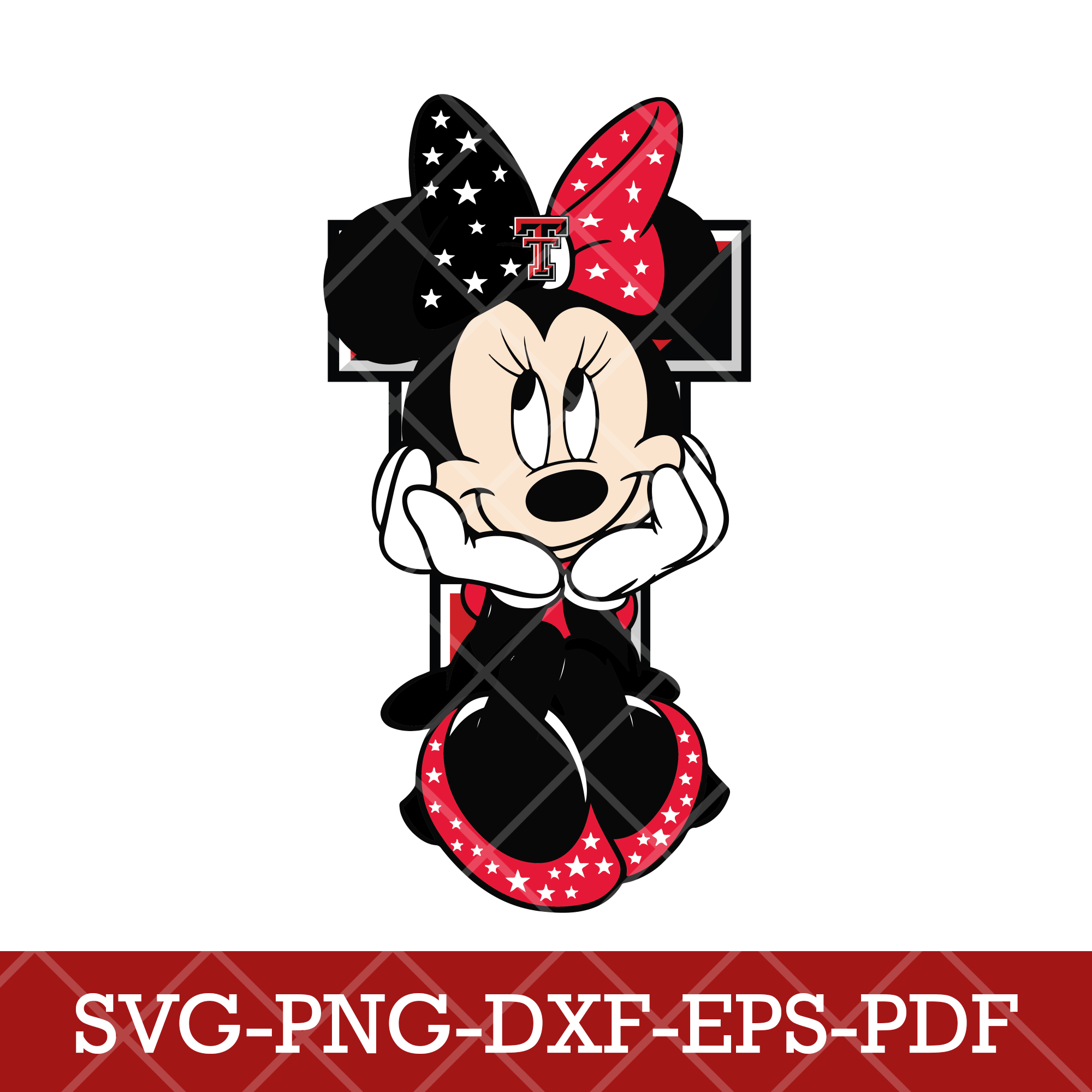 Texas Tech Red Raiders_mickey NCAA 6,NCAA svg ,SVG,DXF,EPS,P | Inspire ...
