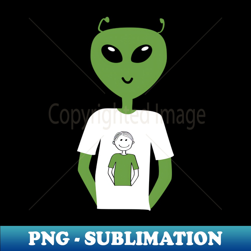 Alien Human T-shirt-T-shirt Short hair Dark backgrounds - St | Inspire ...