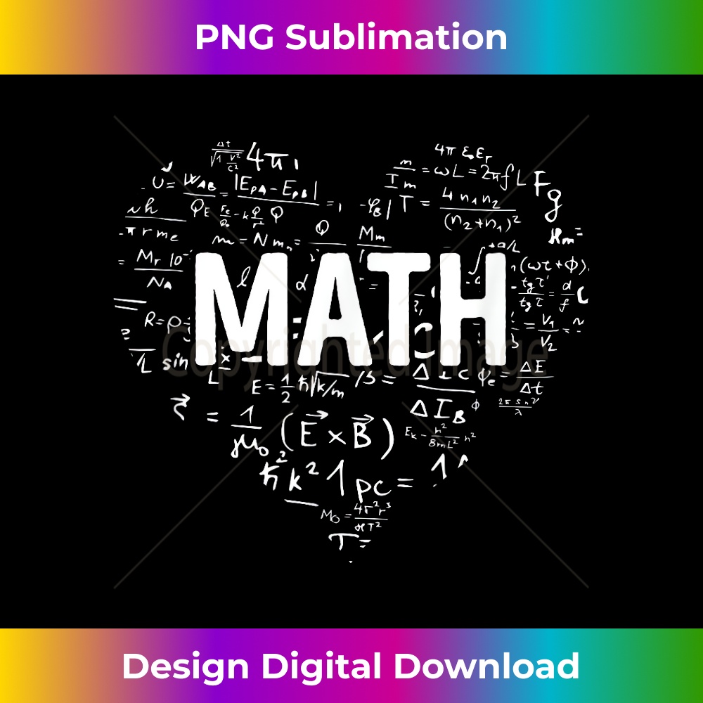 Math Equation Shaping Heart For Math Lovers & Teachers - Cla | Inspire ...
