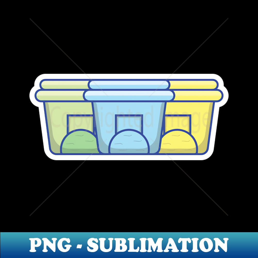 Delicious Ice Cream Boxes Sticker Set vector illustration Su | Inspire ...