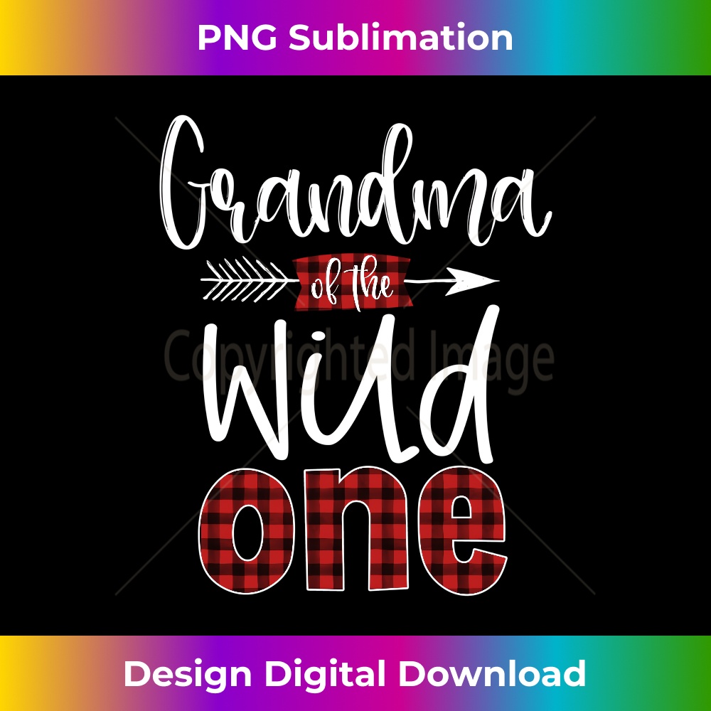 Grandma of the Wild One Buffalo Plaid Lumberjack 1 Birthday | Inspire Uplift