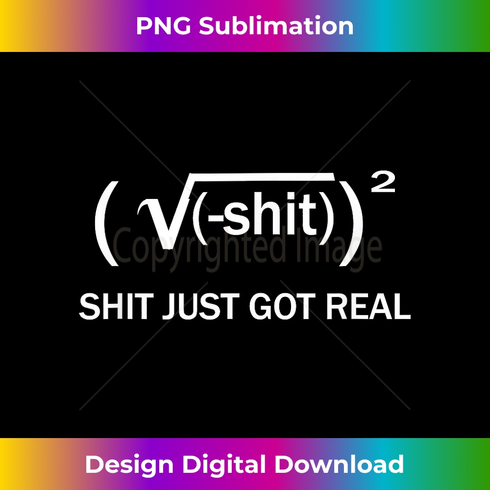 Funny Math Equation Shit Just Got Real For Adults - Classic | Inspire ...