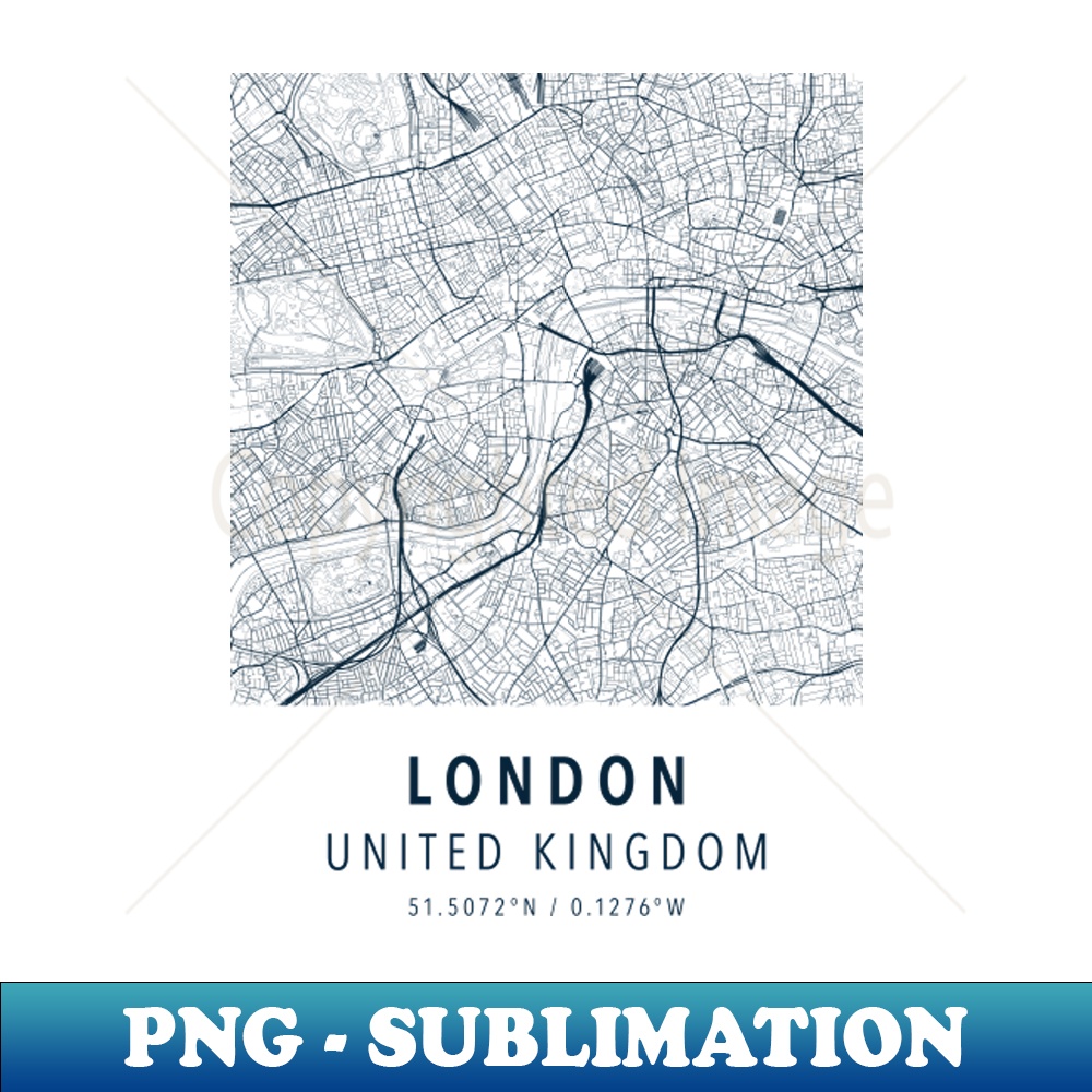 london simple map - PNG Transparent Sublimation File - Bring | Inspire ...