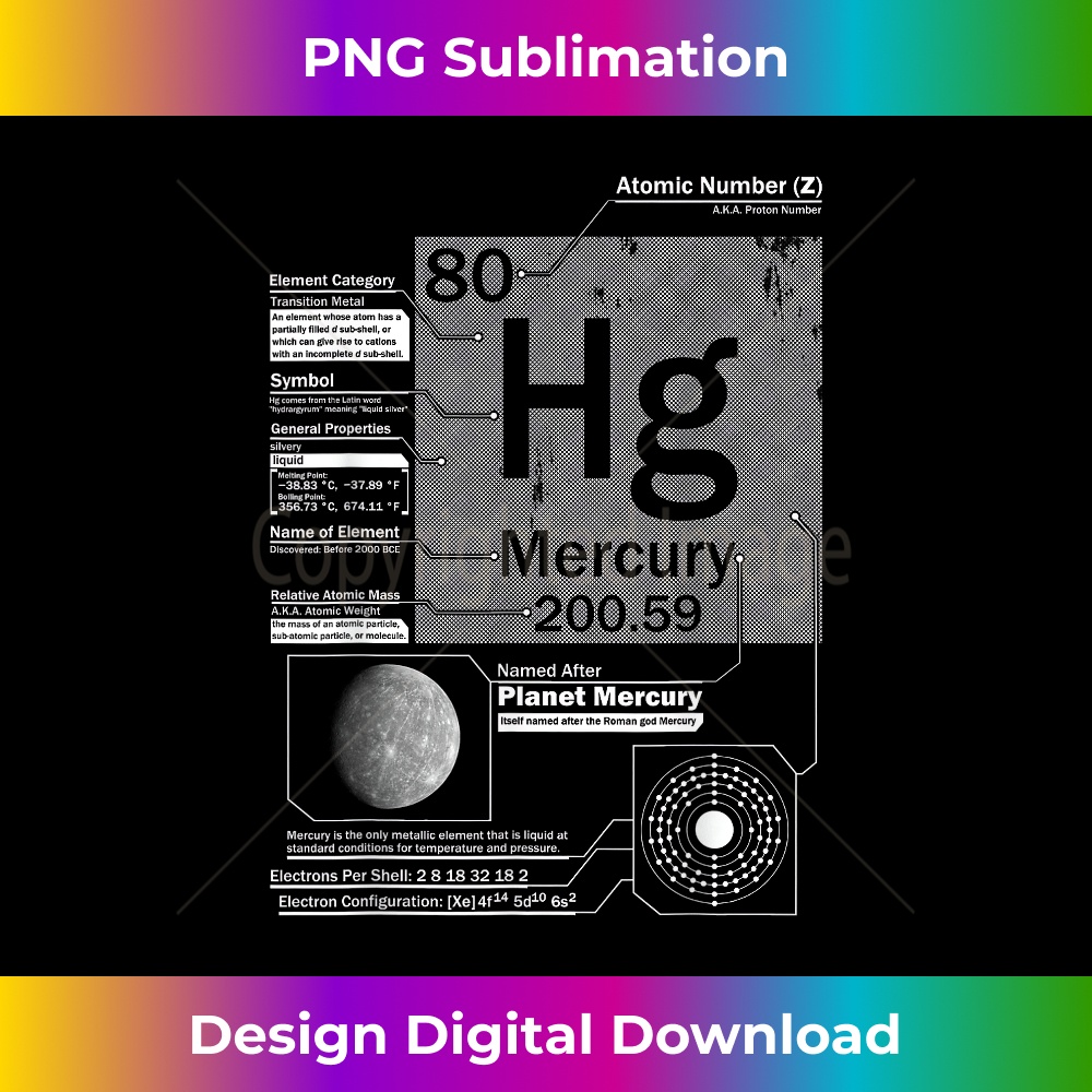 Mercury (Hg) Element Atomic Number 80 Science Chemistry - L | Inspire ...
