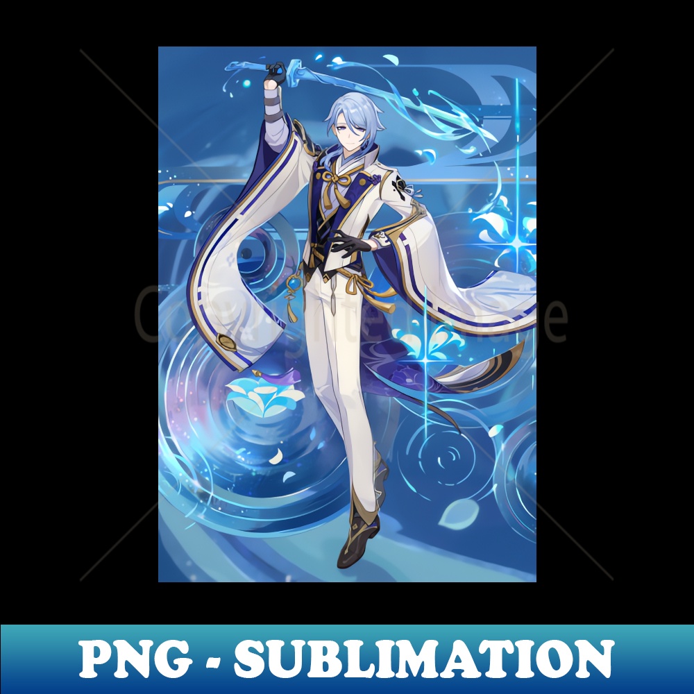 Ayato Genshin Impact - Signature Sublimation PNG File - Bold | Inspire ...