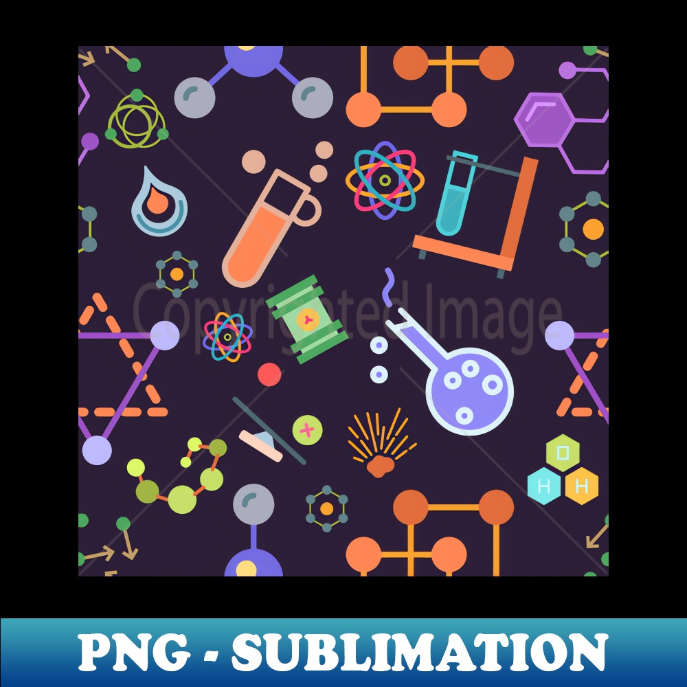 Chemistry Science Pattern - PNG Transparent Digital Download | Inspire ...