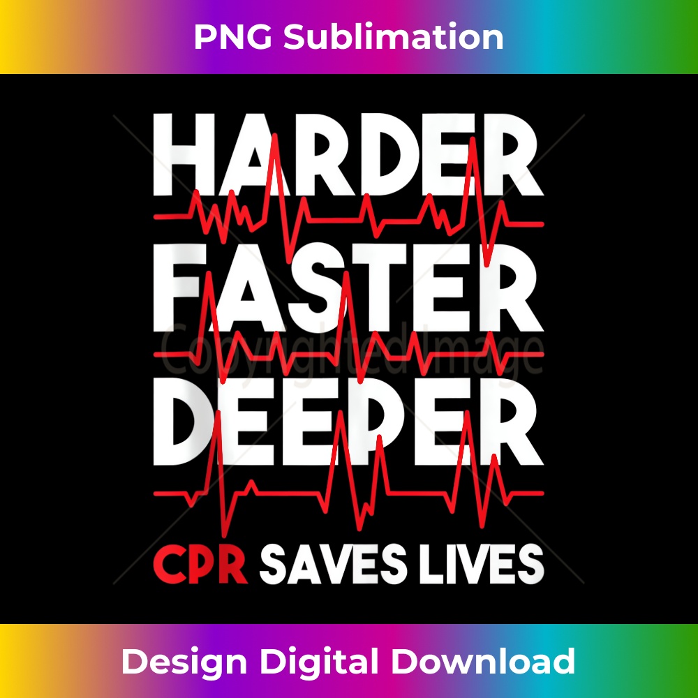 Harder Faster Deeper CPR - Funny EMT EMS Paramedic Tank Top | Inspire ...