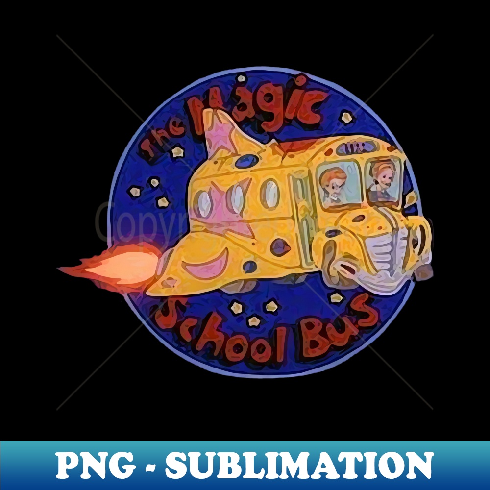 Magic Schoolbus Vintage - Instant PNG Sublimation Download - - Inspire ...