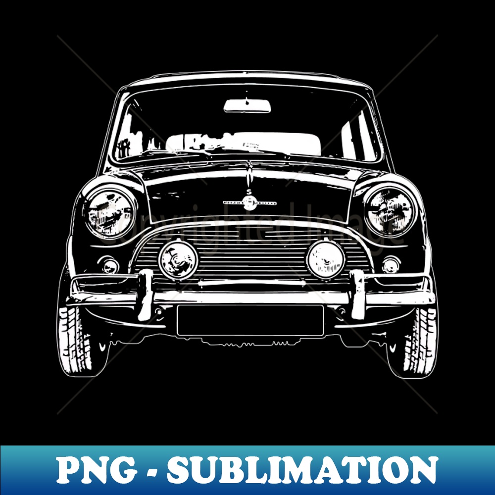 White Mini Cooper S MK1 Sketch Art - PNG Transparent Sublima | Inspire ...