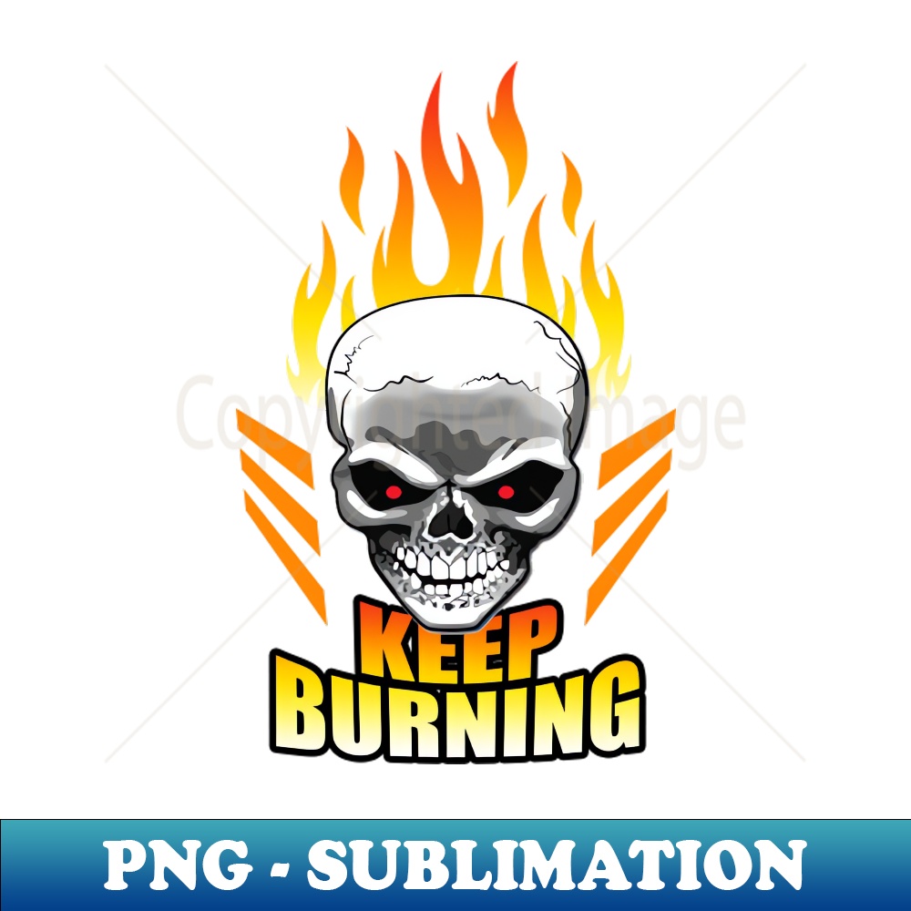 The Burning Skull Keep Burning - Burning Man - PNG Transpare | Inspire ...