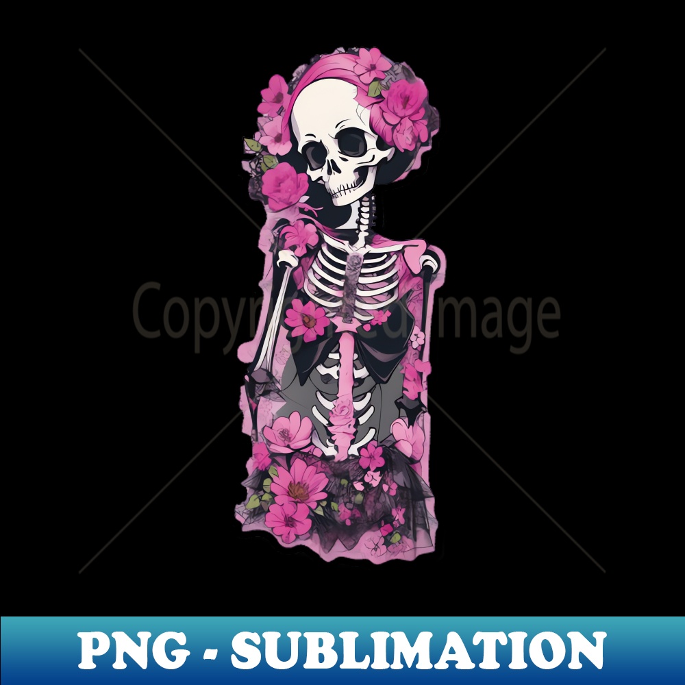 Gothic Skeleton Halloween Barbie Design - Premium PNG Sublim | Inspire ...