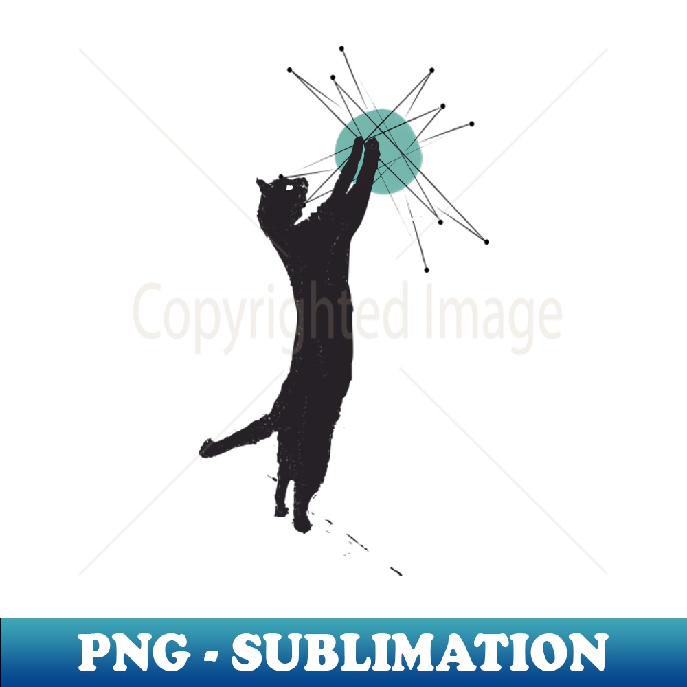 MCM Cat Reaching for a Retro Starburst - Unique Sublimation | Inspire ...