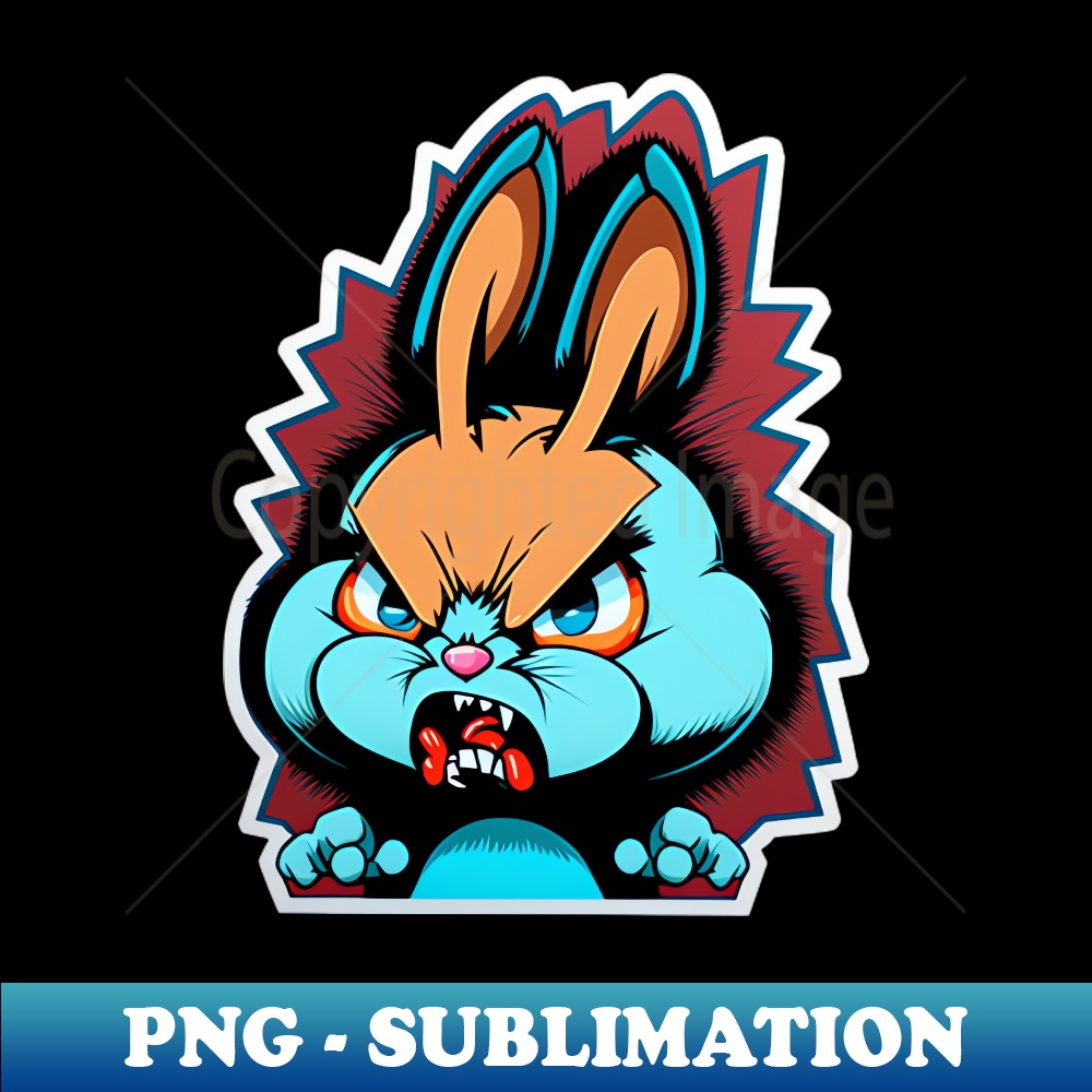 Bunny Rage - PNG Transparent Digital Download File for Subli | Inspire ...