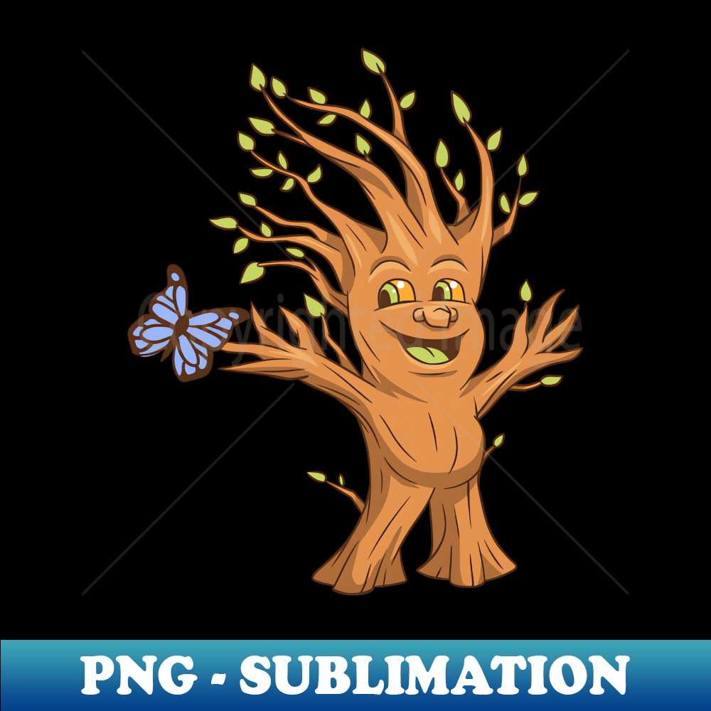 Tree Ent and Butterfly - Premium PNG Sublimation File - Defy | Inspire ...