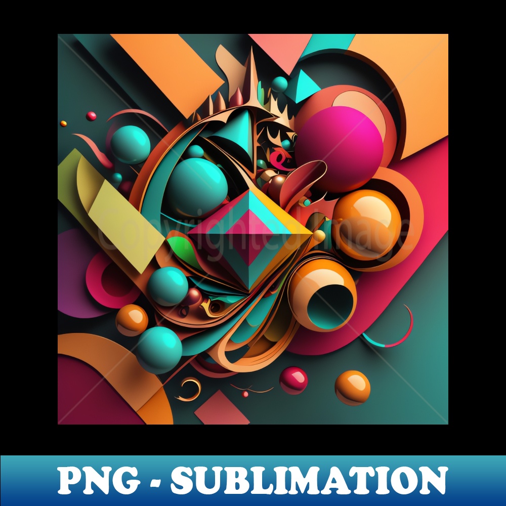 Shapes 5 Abstract Art - PNG Sublimation Digital Download - P | Inspire ...