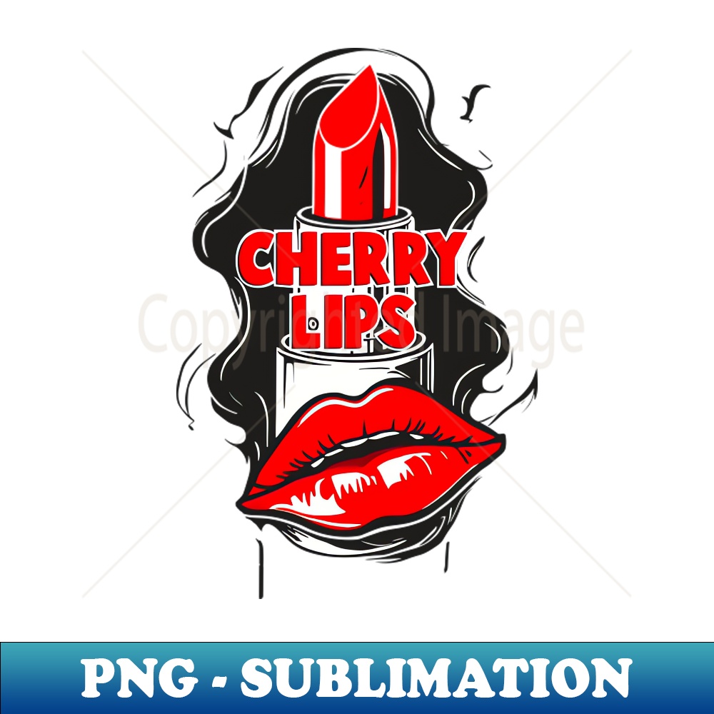 Cherry Lips Lipstick Design - Exclusive Sublimation Digital | Inspire ...