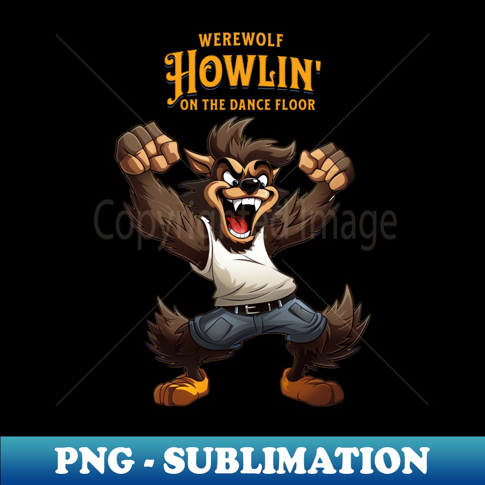Halloween Werewolf Howlin On The Dance Floor - Instant PNG S | Inspire ...