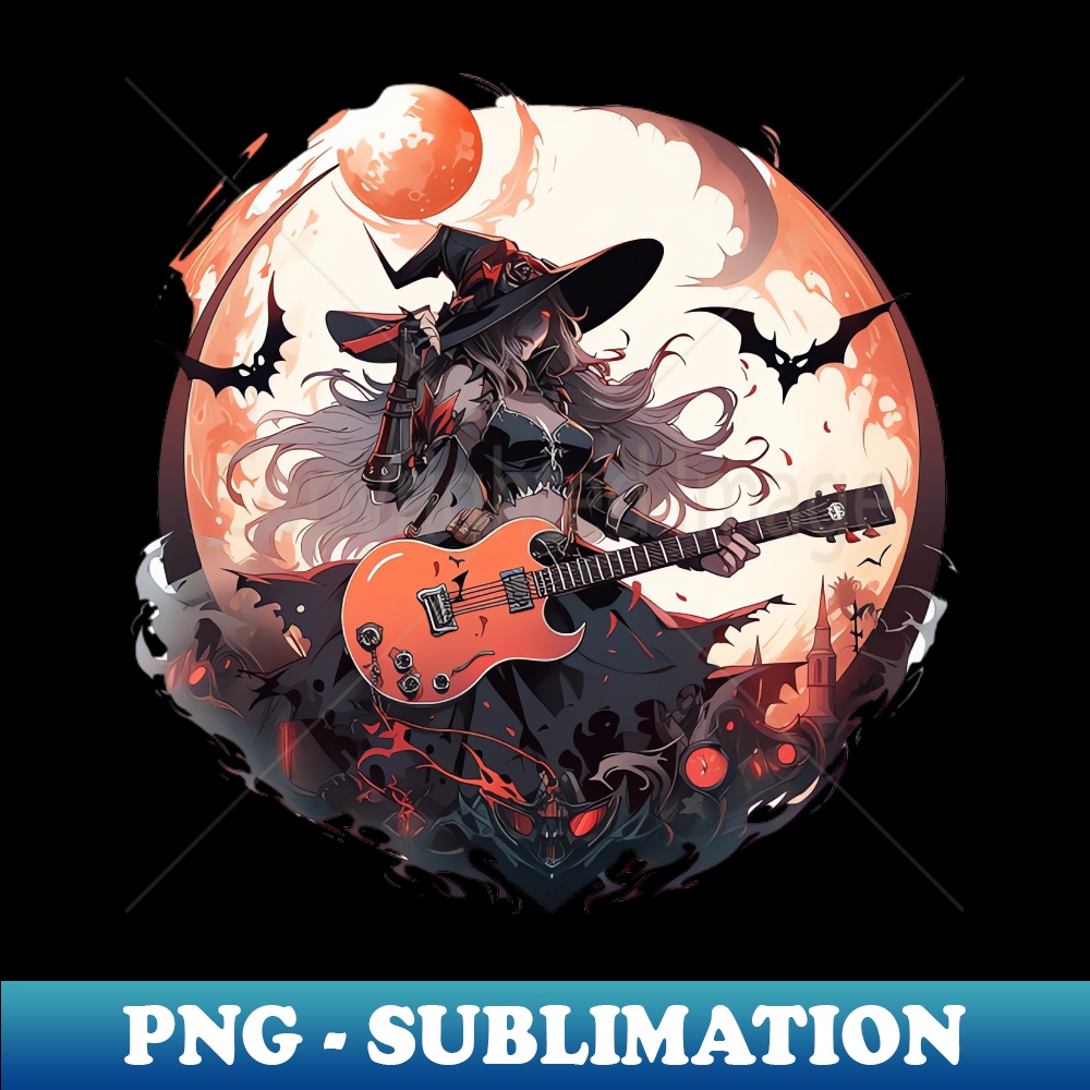 Wickedly Flirty The Halloween Guitar Witch - Exclusive Subli | Inspire ...