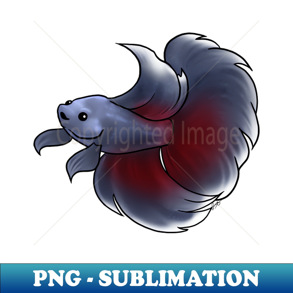 Fish - Betta Fish - Navy - Signature Sublimation PNG File - | Inspire ...