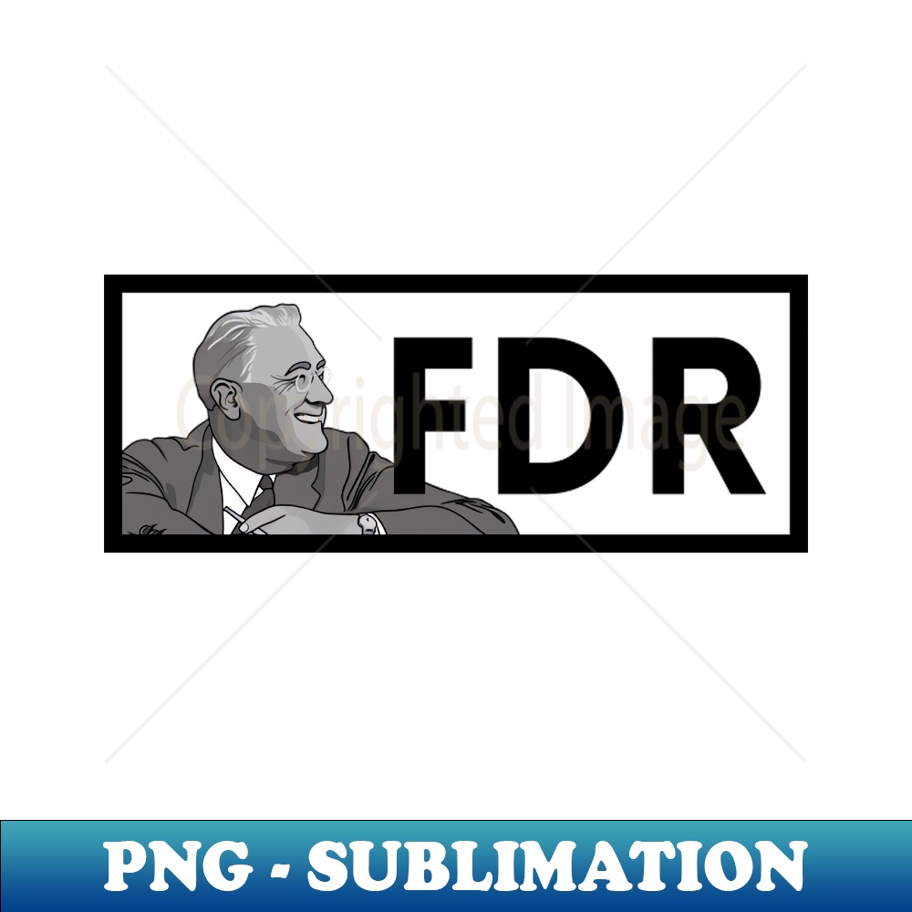 FDR Black White President Roosevelt Portrait - Signature Su | Inspire ...