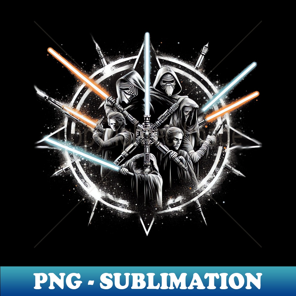 Jedis with lightsaber starwars - Unique Sublimation PNG Down | Inspire Uplift