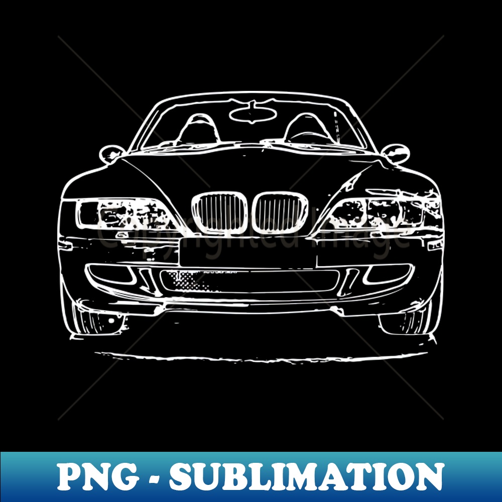White Z3 M Car Sketch Art - Premium PNG Sublimation File - C | Inspire ...