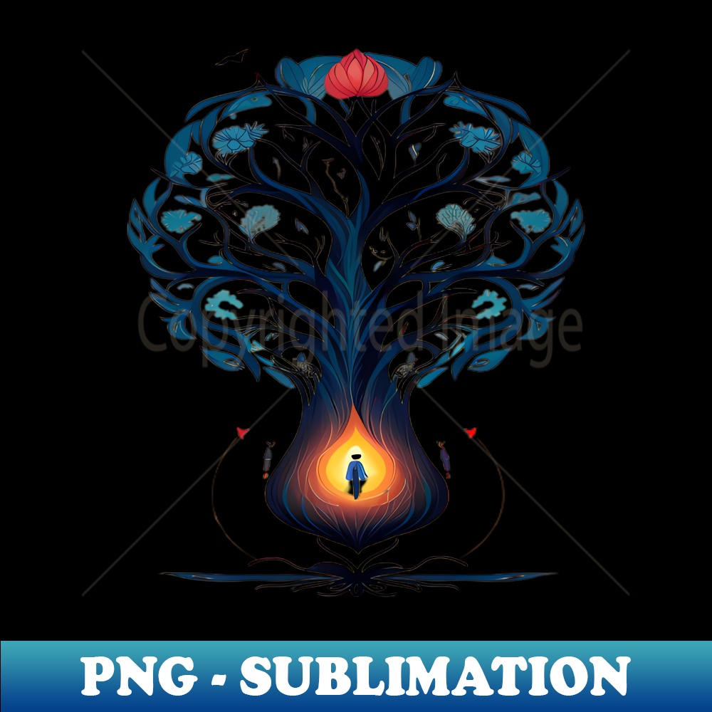 Tree of Life Mystical Tree - PNG Sublimation Digital Downloa - Inspire ...