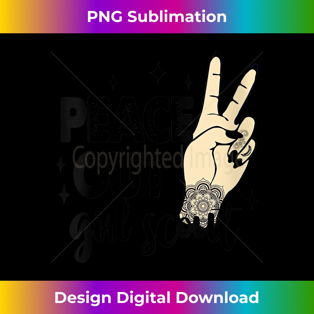 Womens Peace Out Girls Scout Proud Scout Leader Scout Spirit | Inspire ...