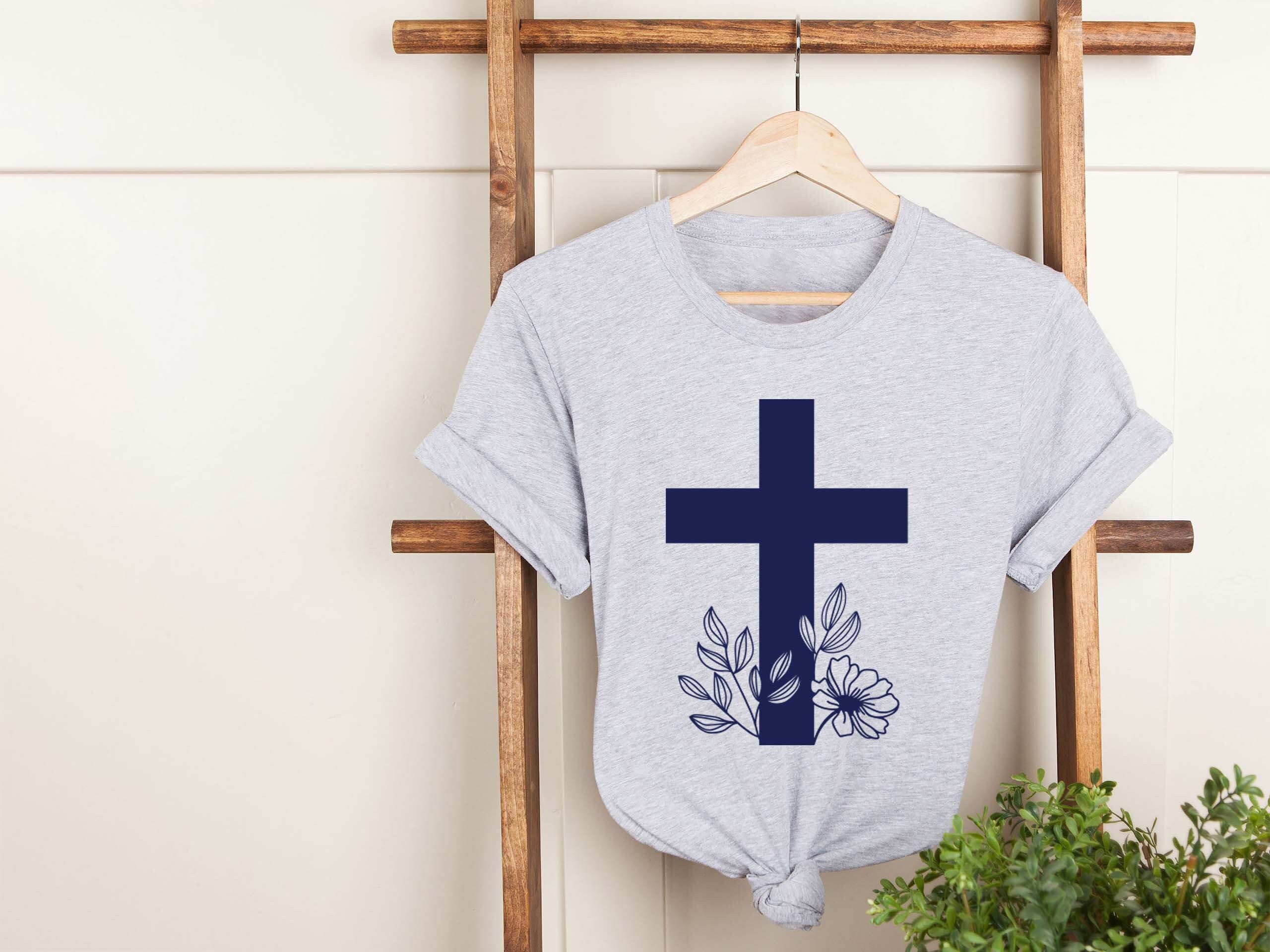 Cross Shirt, Christian Shirt, Faith Shirt, Jesus Shirt, Chur | Inspire ...