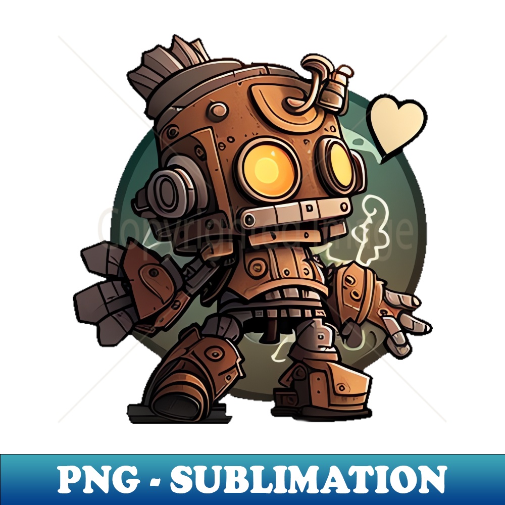 Steampunk robot - Professional Sublimation Digital Download | Inspire ...