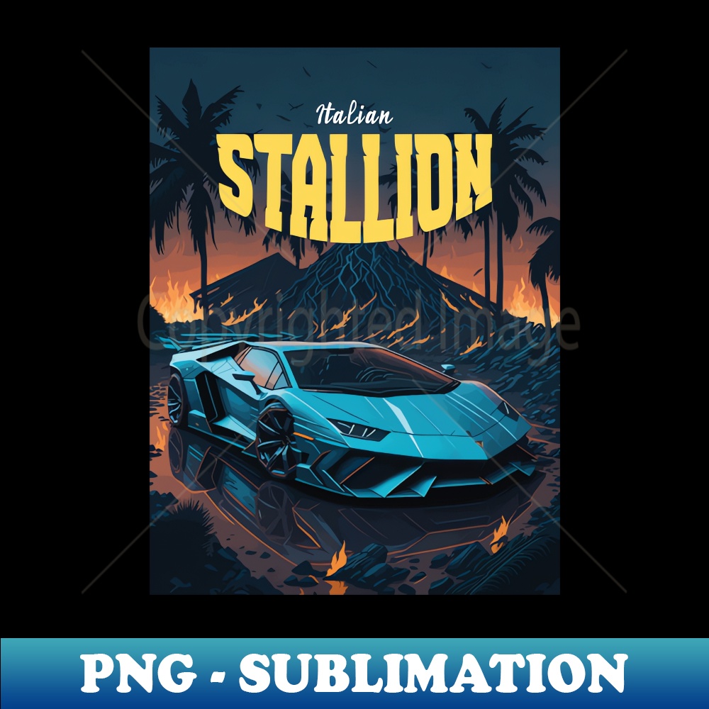 Italian Stallion - PNG Transparent Sublimation File - Captur - Inspire ...