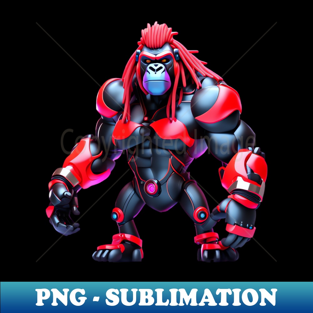 Red-Dreaded Robo-Gorilla A Fusion of Nature and Technology - | Inspire ...