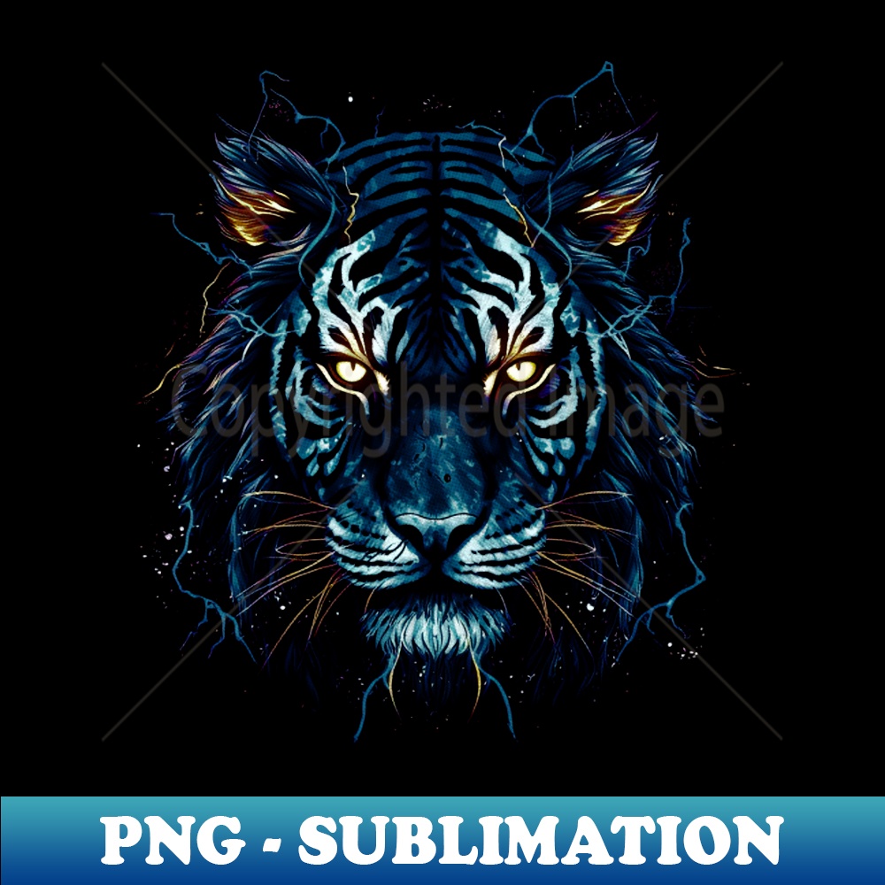 Blue Tiger - Instant Sublimation Digital Download - Create w - Inspire ...