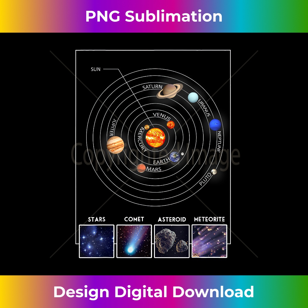 Solar System Graphic Cool Astronomy Scientist Gift - Crafted | Inspire ...