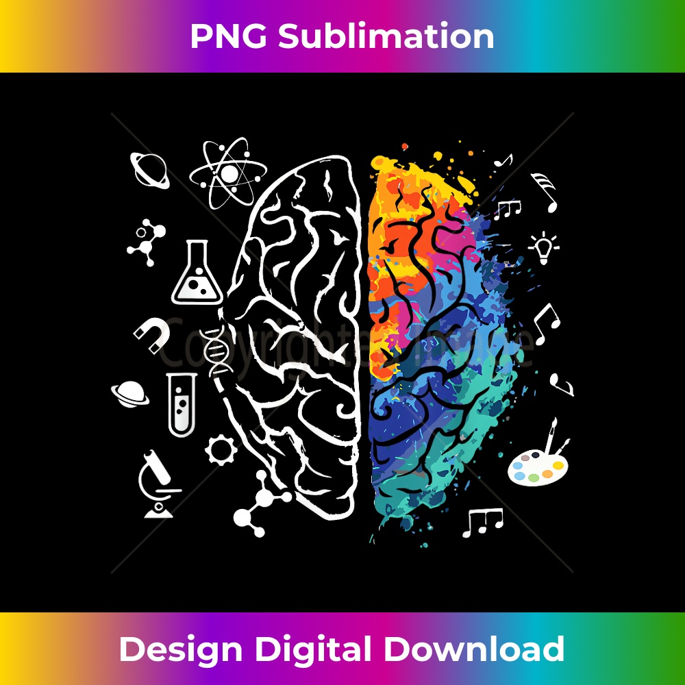 Colorful Brain Science And Art - Artisanal Sublimation PNG F | Inspire ...