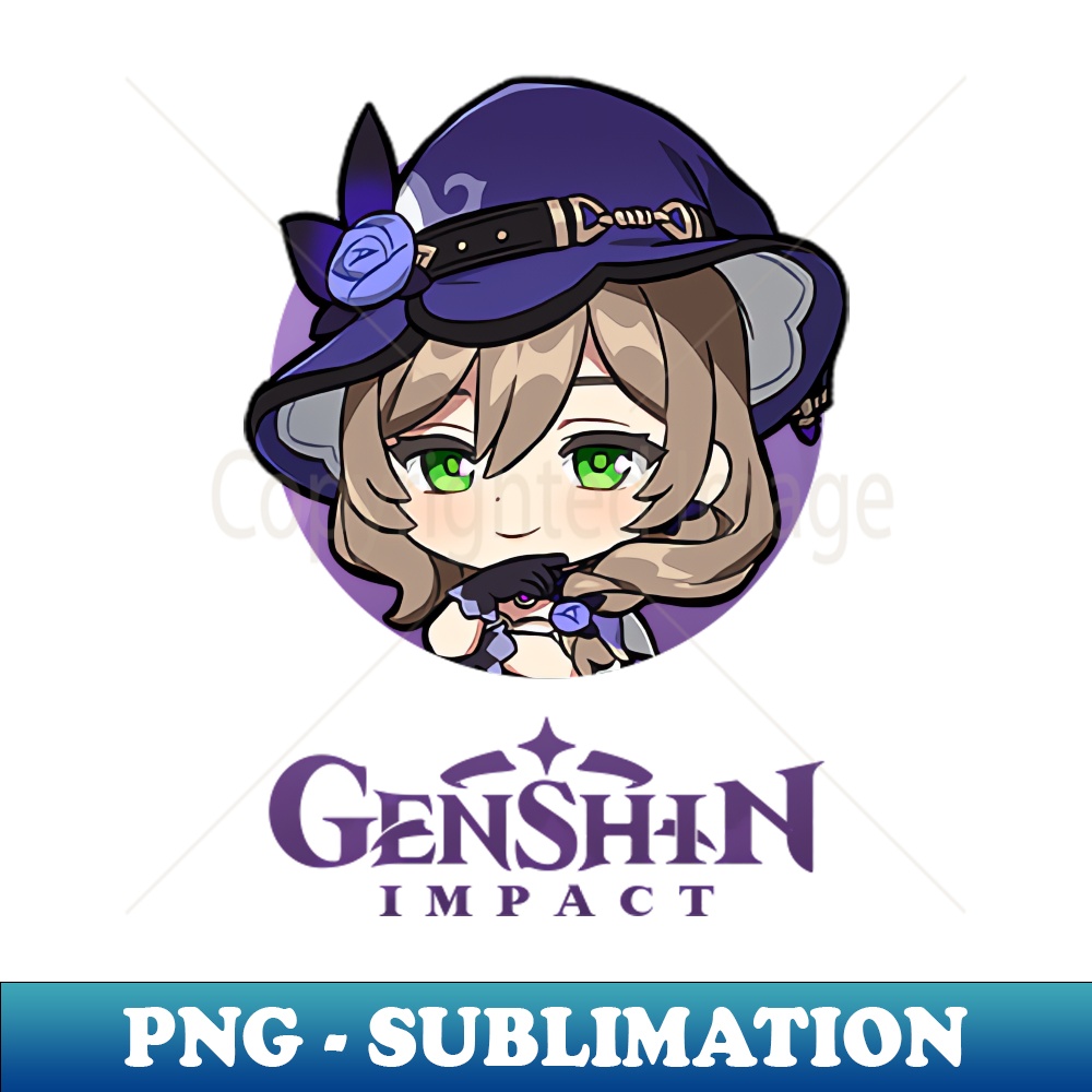 Lisa Chibi Genshin Impact - Instant PNG Sublimation Download | Inspire ...