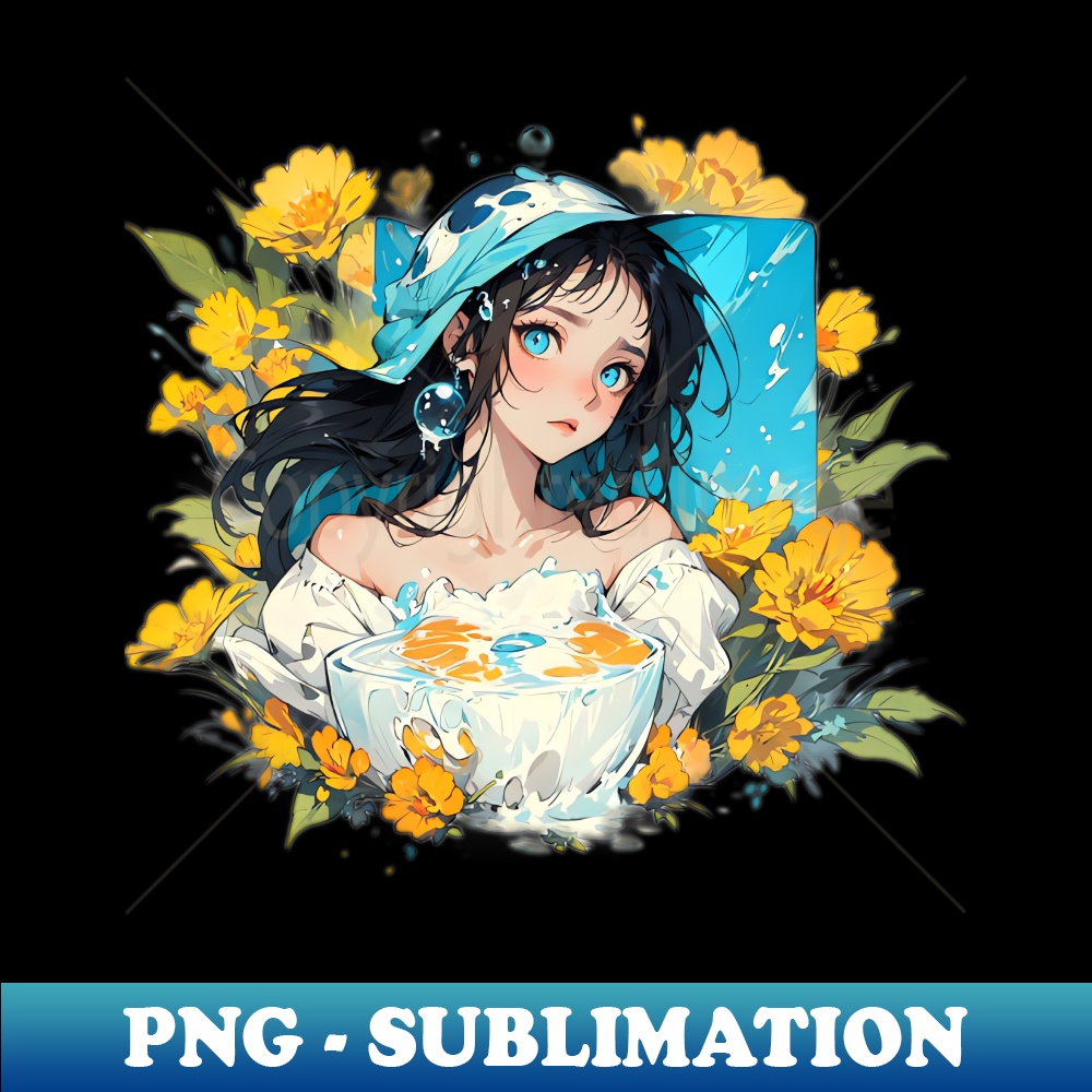 Colorful picture of a girl flowers and soap - Elegant Sublim | Inspire ...