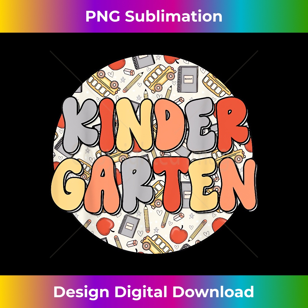 Groovy Kindergarten Vibes Retro Teachers Kids Back To School | Inspire ...