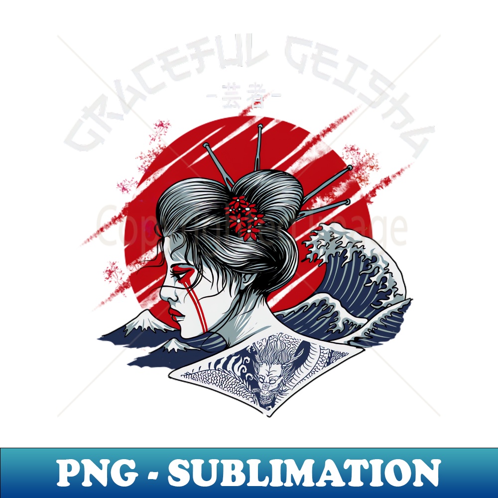 GEISHA - PNG Transparent Digital Download File for Sublimati - Inspire ...