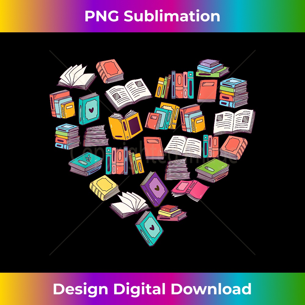 Heart Bookshelf - Book Lover School Librarian Library - Arti | Inspire ...