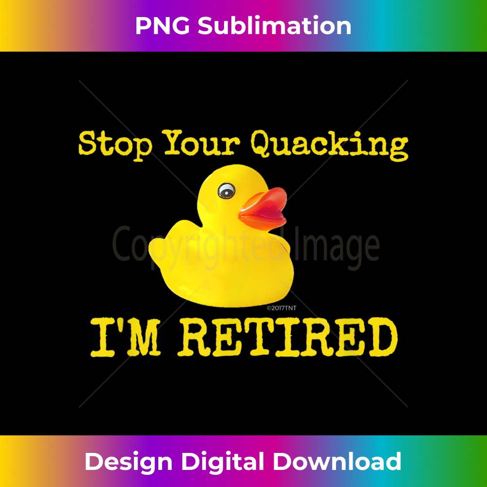 Rubber Duck Retired Funny - Edgy Sublimation Digital File - - Inspire ...