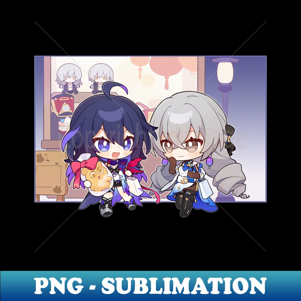 Honkai Star Rail Chibi Seele and Bronya - Signature Sublimat | Inspire ...